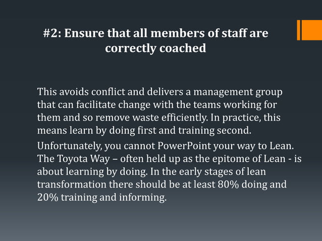 Successfully Implement lean Management | PPT Successfully Implement lean Management | PPT