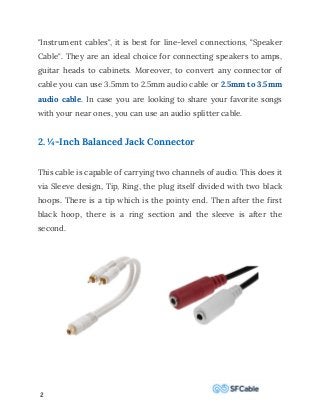 Here are all That you Need to Know about Audio Cables