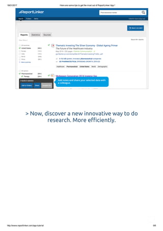 Tutorial for the ReportLinker App | PDF | Search | Internet