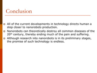 NANOROBOT | PPT | Robotics | Technology & Computing