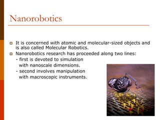 NANOROBOT | PPT | Robotics | Technology & Computing