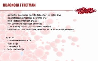 Hereditarna sferocitoza | PPTX