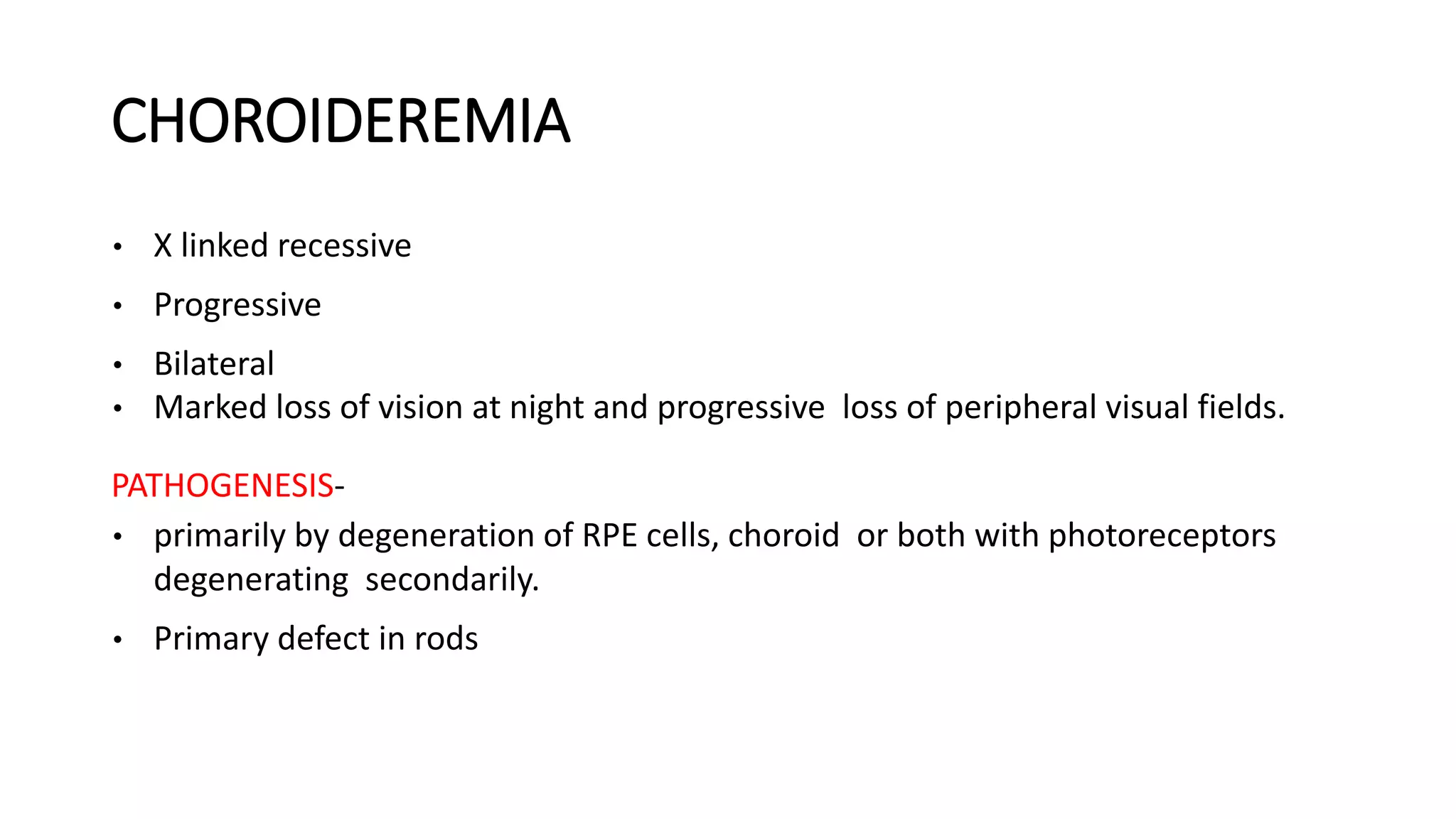 Hereditary choroidal diseases | PPTX