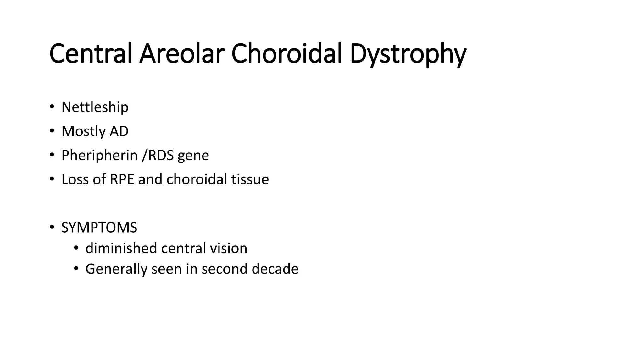 Hereditary choroidal diseases | PPTX