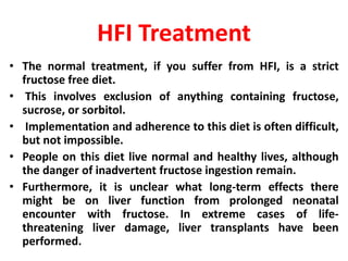 Hereditary fructose intolerance (hfi) | PDF