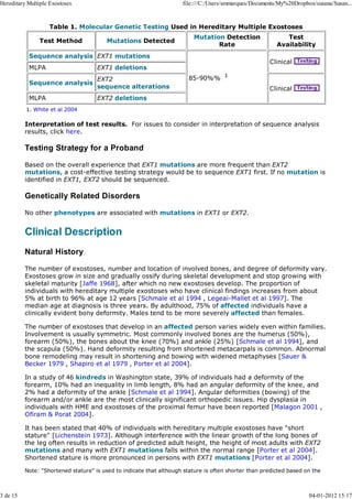 Hereditary multiple exostoses | PDF | Bone and Joint Conditions ...