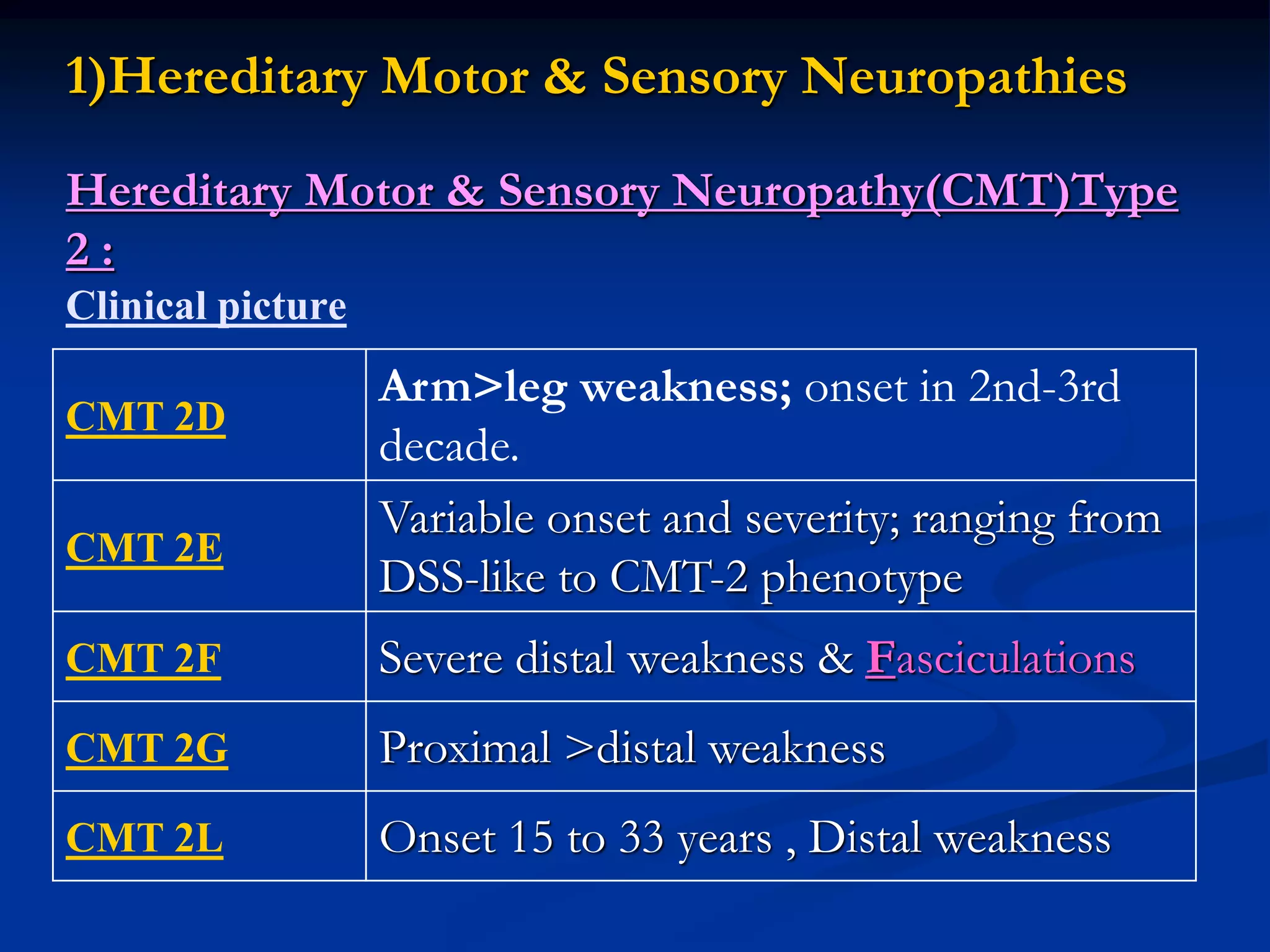 Hereditary neuropathies | PDF