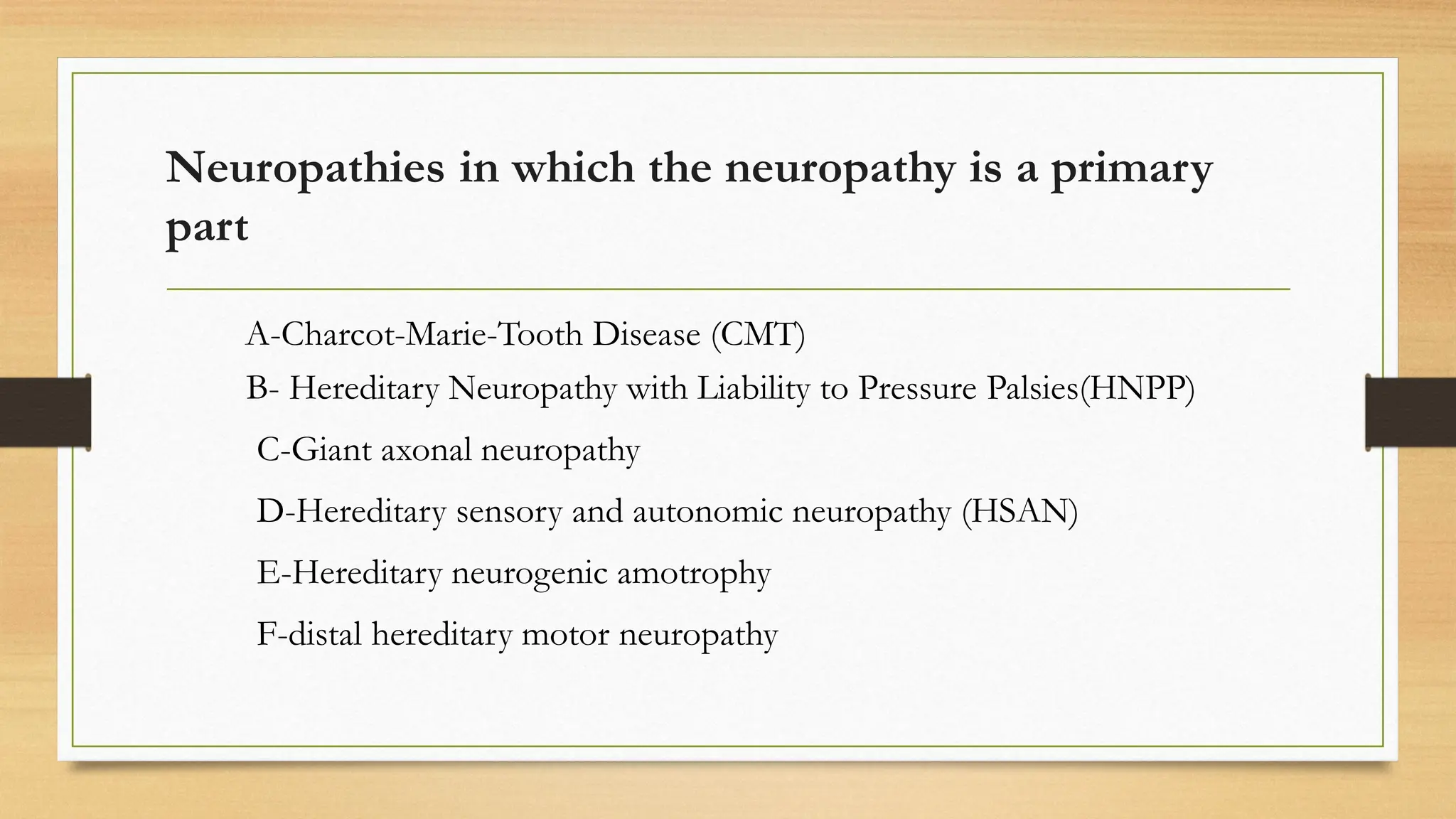 Approach to a patient with HEREDITARY NEUROPATHY cases | PDF