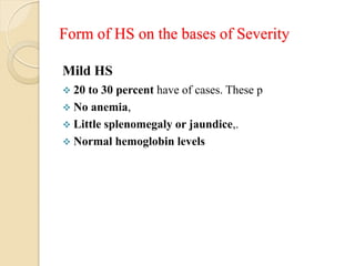 Hereditary spherocytosis | PDF