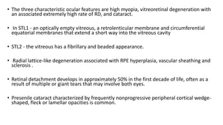 Hereditary vitreoretinal degenerations | PPTX