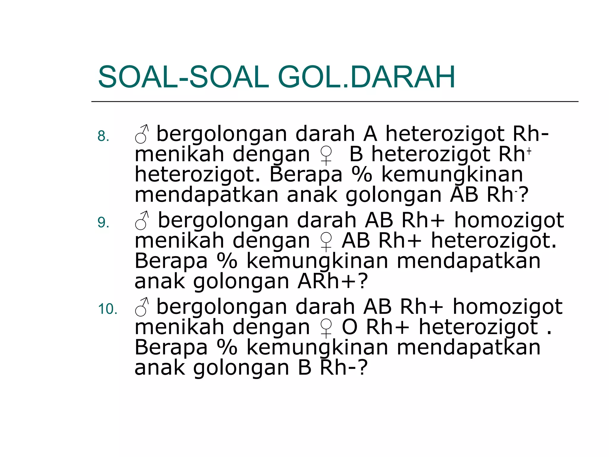 Hereditas pada manusia | PPT