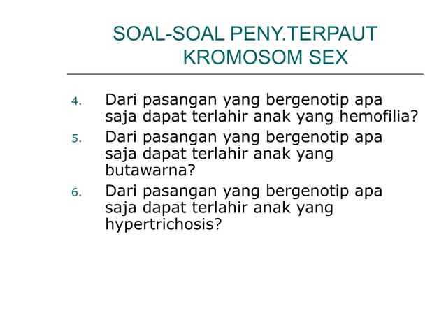 Hereditas pada manusia | PPT