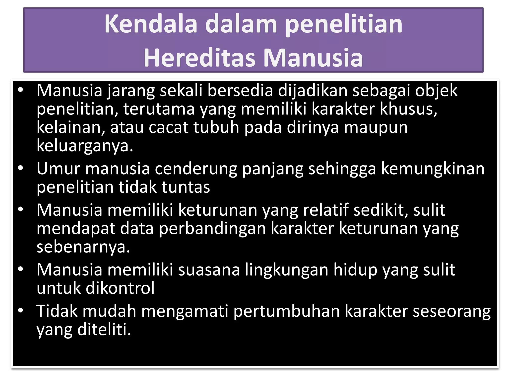 Hereditas pada manusia | PPTX