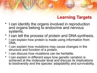 Heredity: Inheritance and Variation: The Molecular Basis of Life | PPTX