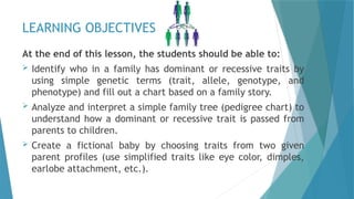 Passing traits from parents to offspring | PPTX