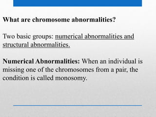 Chromosomal abnormalities | PPTX | Infertility | Reproductive Health