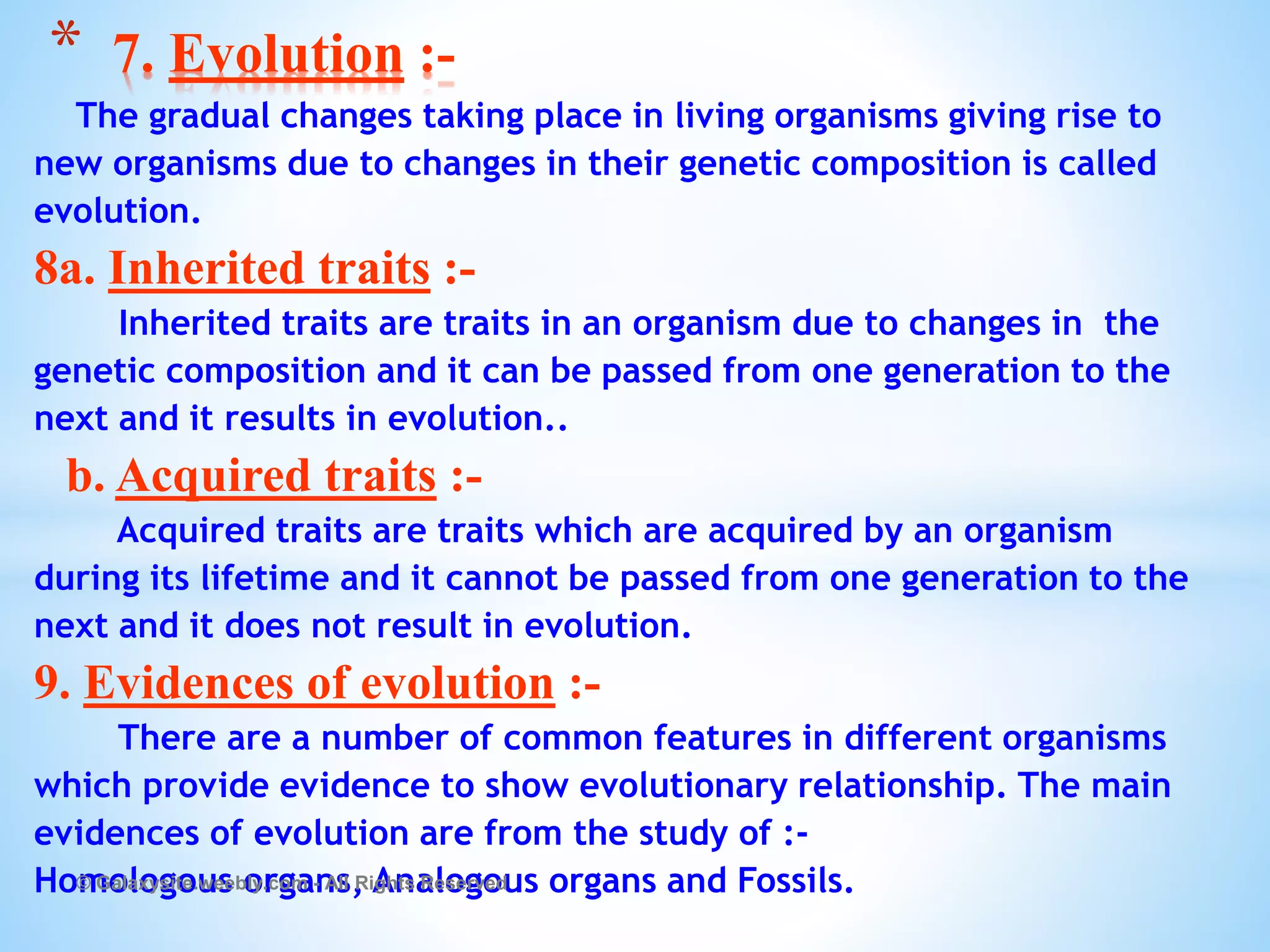 Heredity and evolution | PPSX