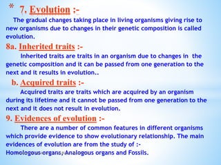Heredity and evolution | PPSX
