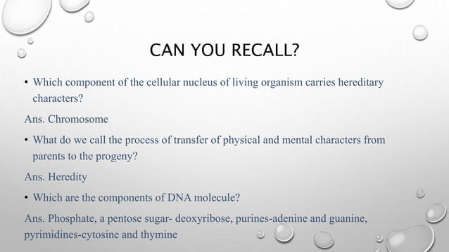 Heredity and evolution | PPT