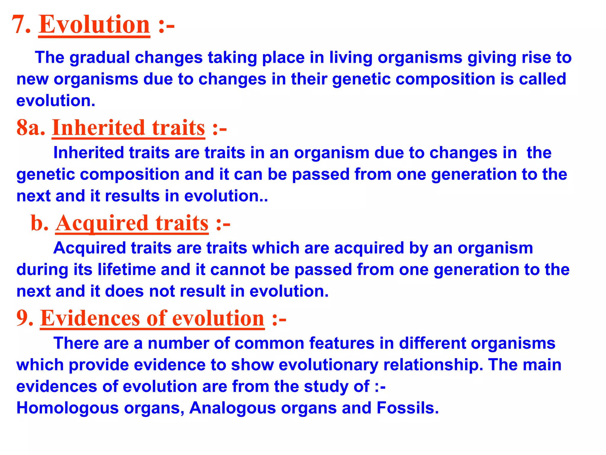 Heredity and evolution class 10th cbse | PPTX