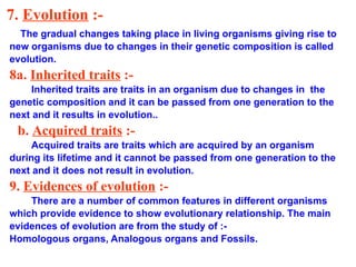 HEREDITY AND EVOLUTION - CBSE Class X ppt | PPTX