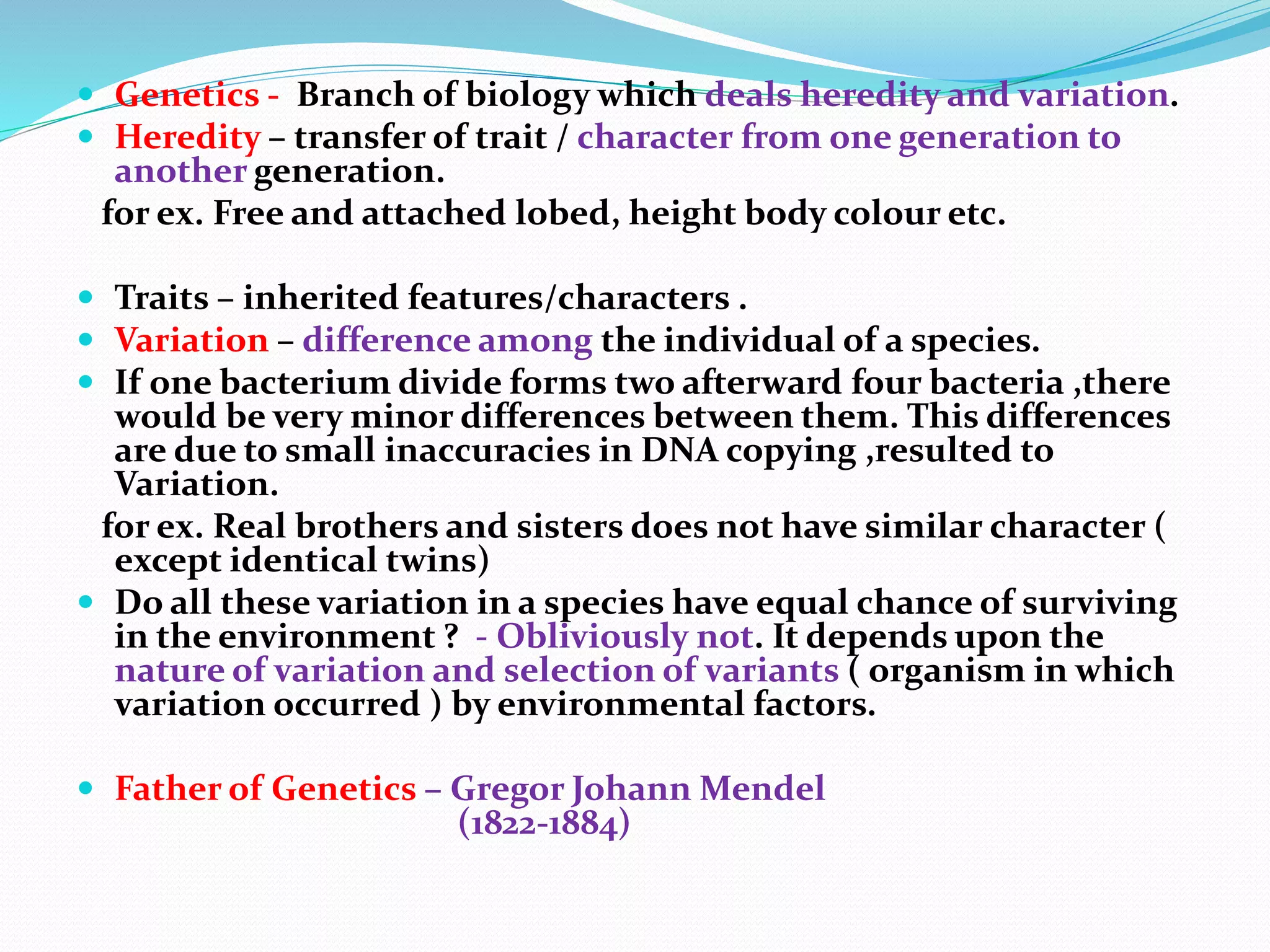 Heredity and Evolution | PPTX