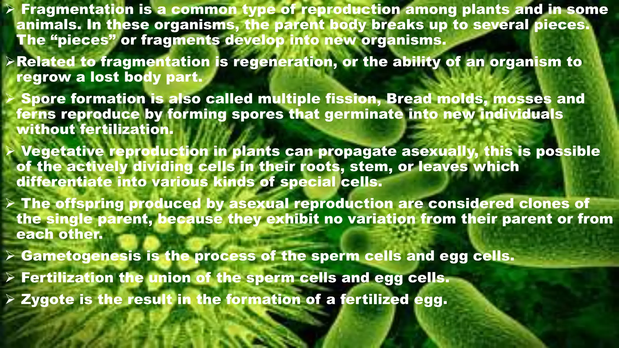 Heredity and variation through reproduction including biotic and ...