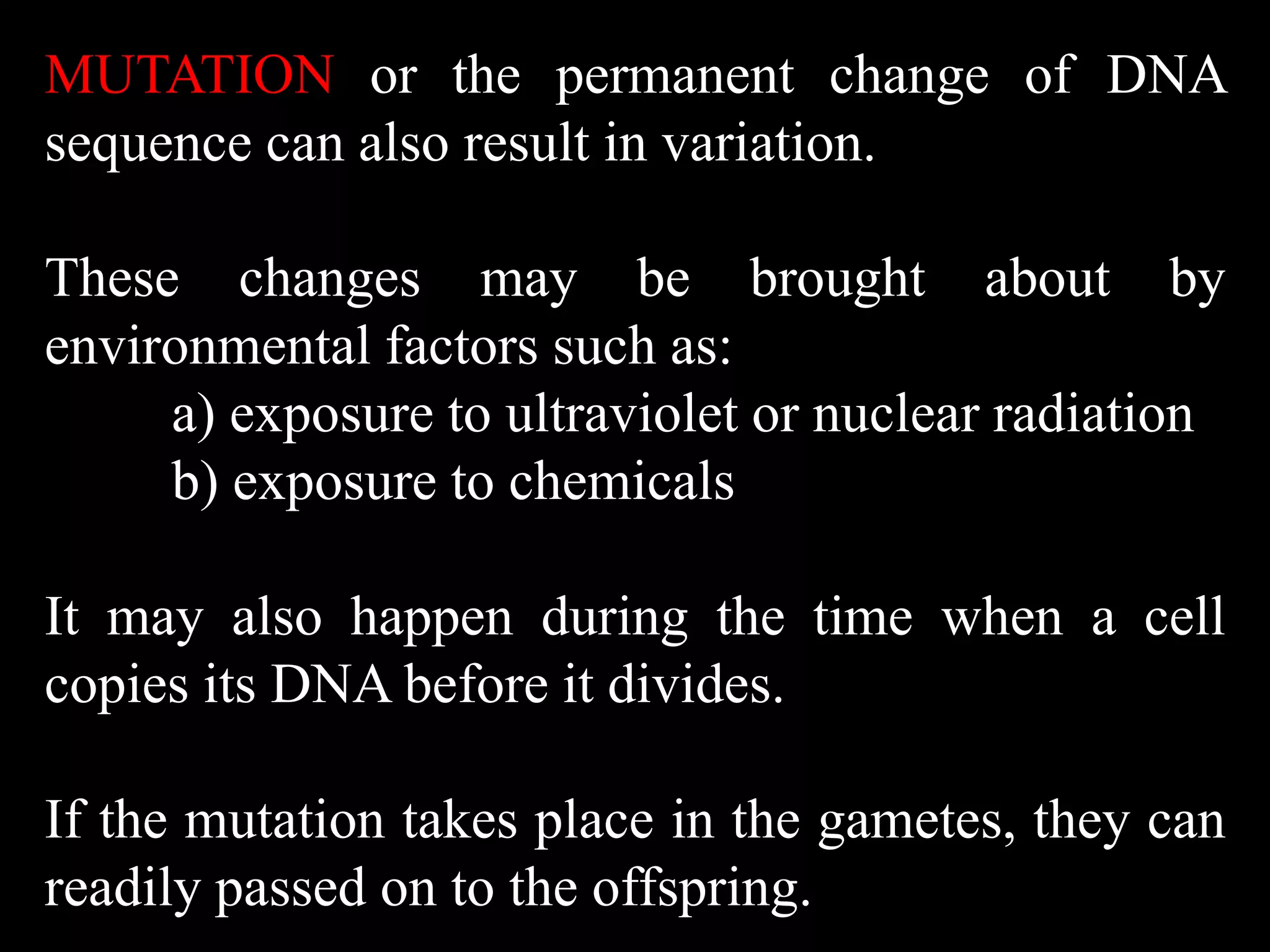 Heredity, inheritance, and variation | PPTX | Biological Sciences | Science