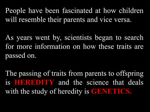 Heredity, inheritance, and variation | PPTX | Biological Sciences | Science