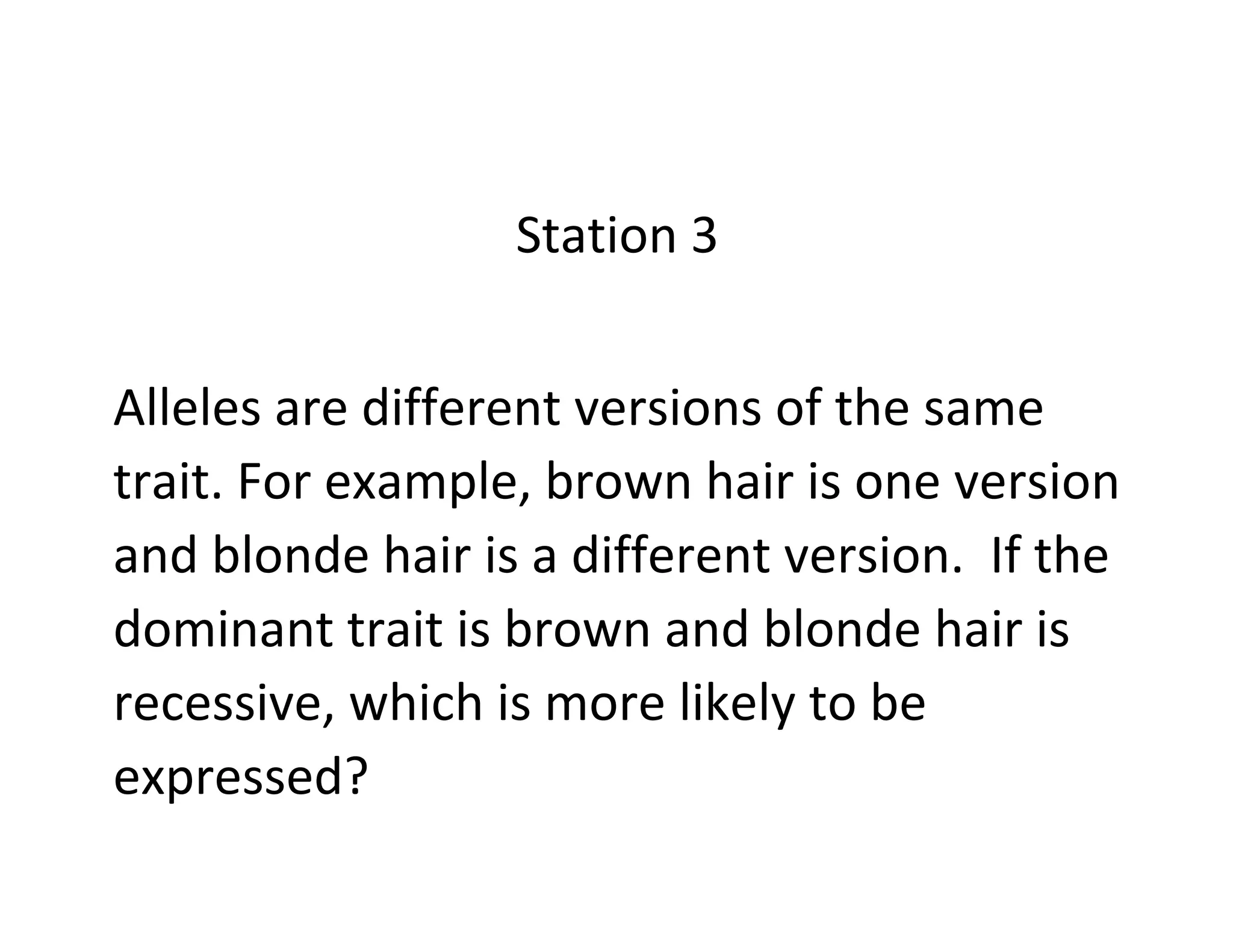 Heredity Stations Review | PPT