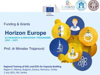 Funding & Grants in Horizon Europe | PDF