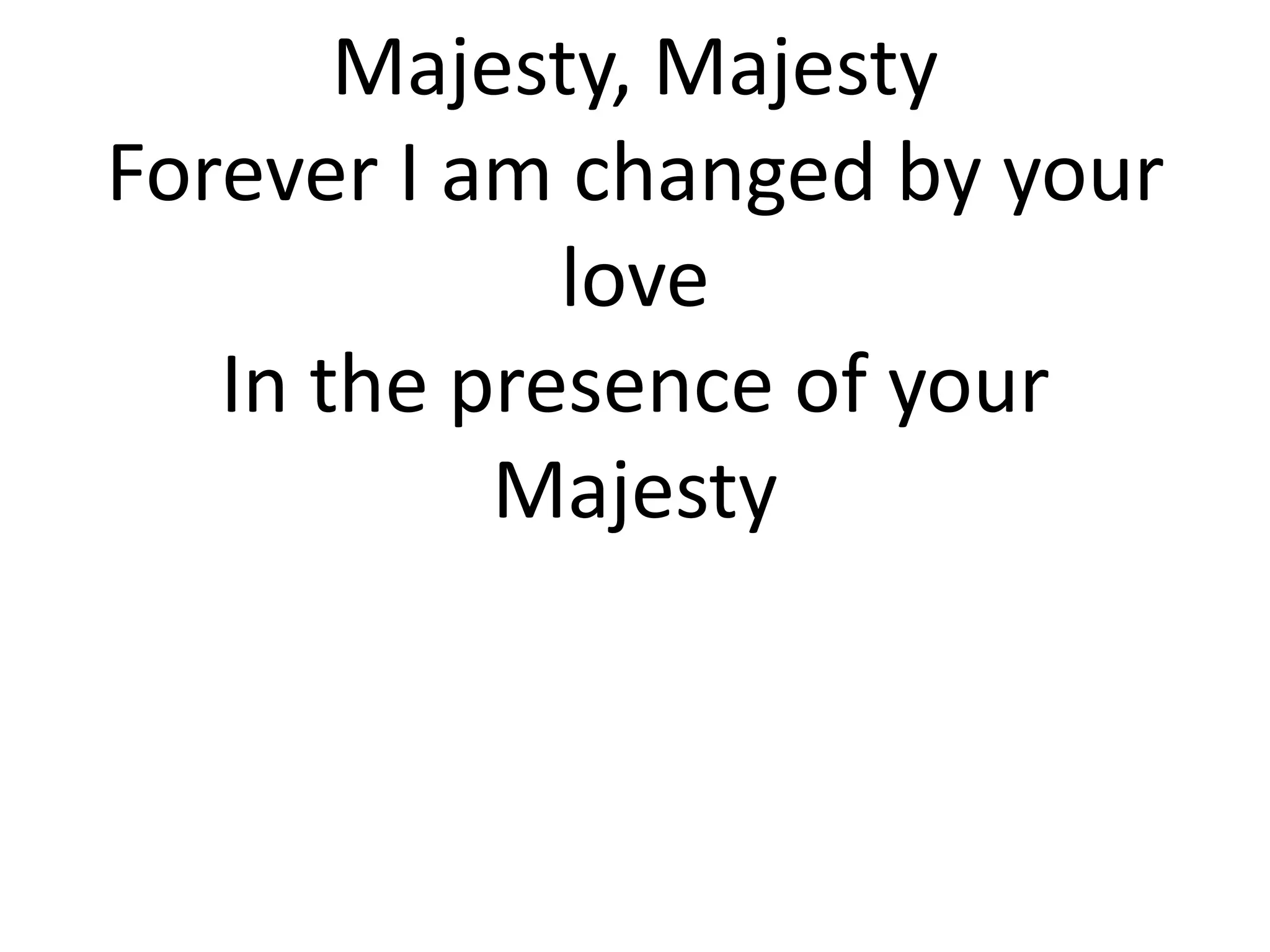 Here I am (majesty) | PPTX