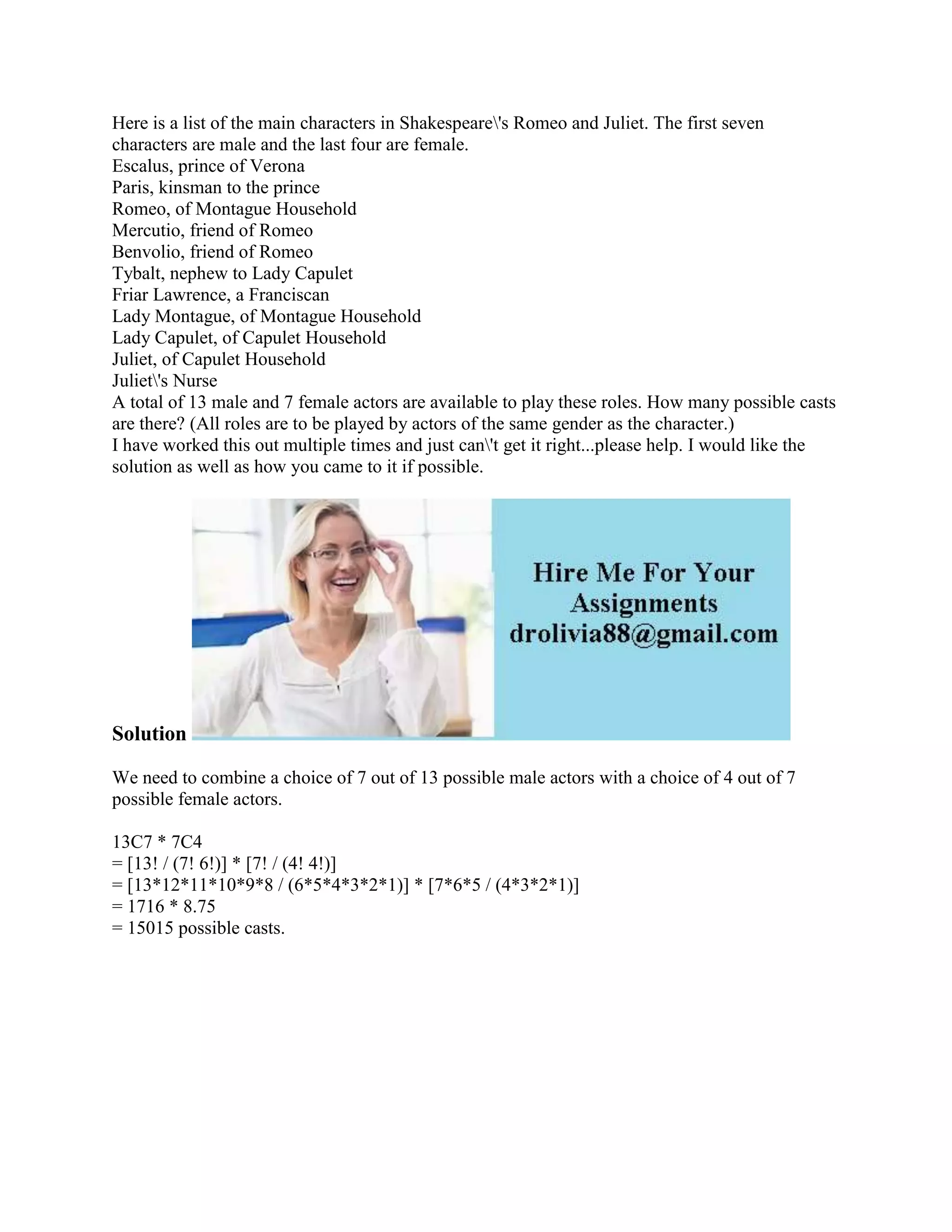 Here is a list of the main characters in Shakespeare-'s Romeo and Juli.docx