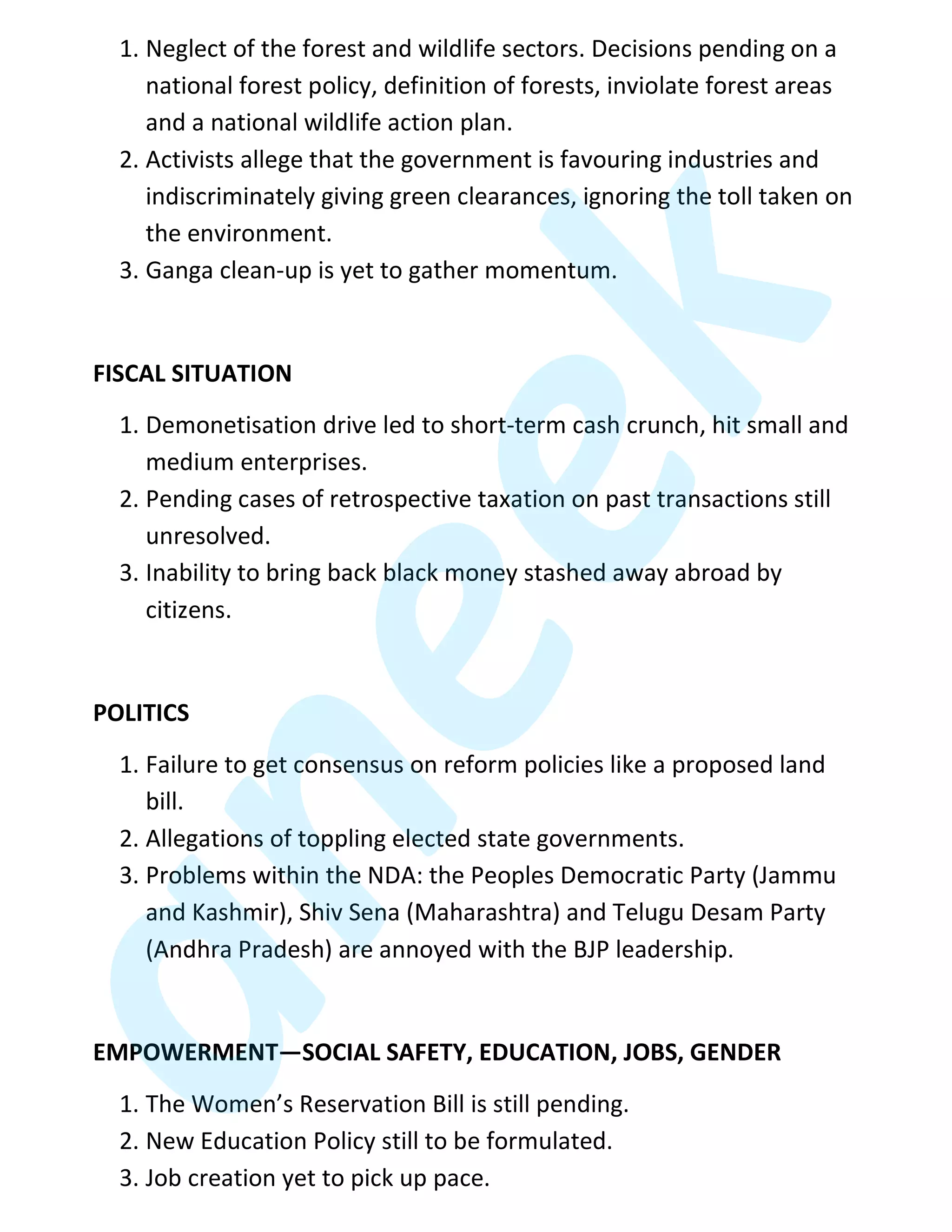 HERE IS A LOOK AT THE KEY THEMES OF THE NDA’S THREE YEARS IN POWER. | PDF