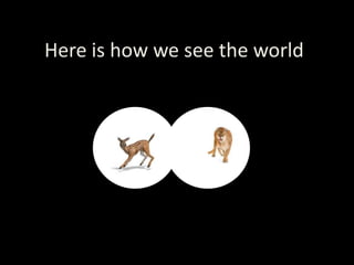 Here is how we see the world | PPT