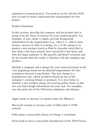 Here is the brief overview of this cumulative Session Long Project ...