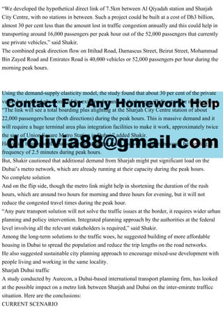 Here is what a Dubai-Sharjah metro link could meanStudy shows .pdf