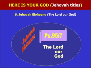 Here Is Your God | PPT