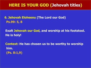 Here Is Your God | PPT