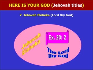 Here Is Your God | PPT