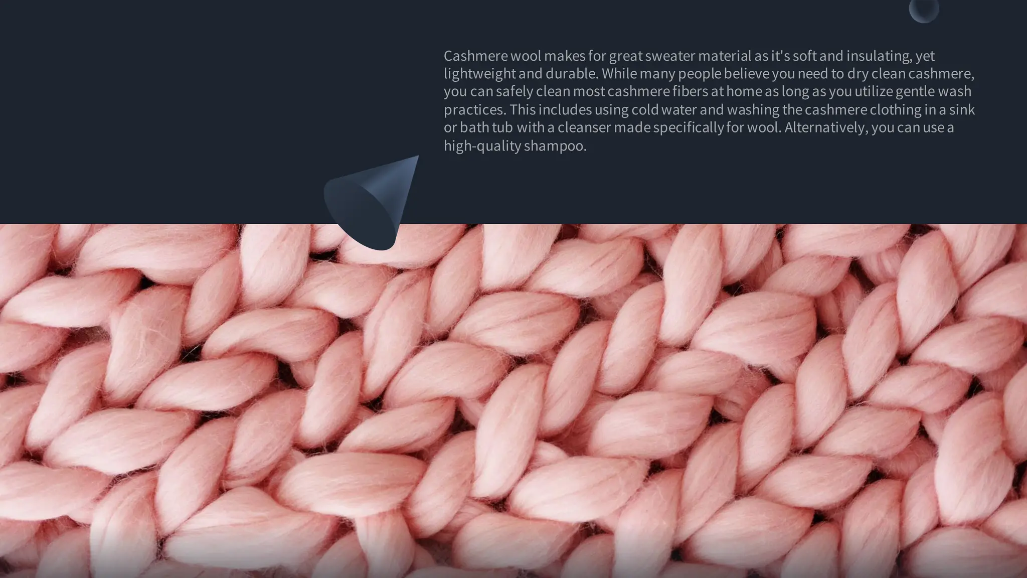 Here's How to Carefully Clean Cashmere Clothing at Home | PPT