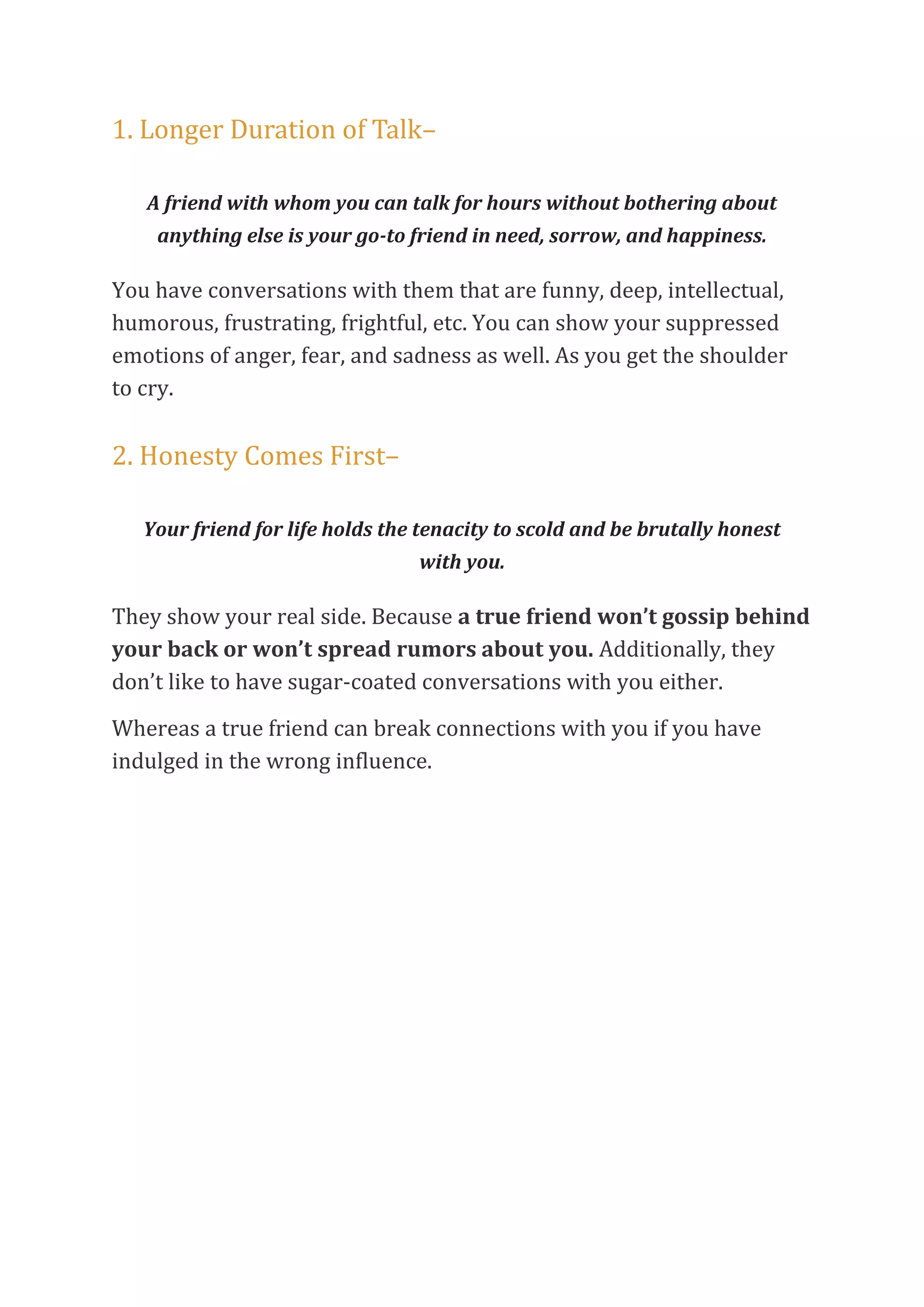 Here’s the Checklist to Know your Friends for Life. | PDF