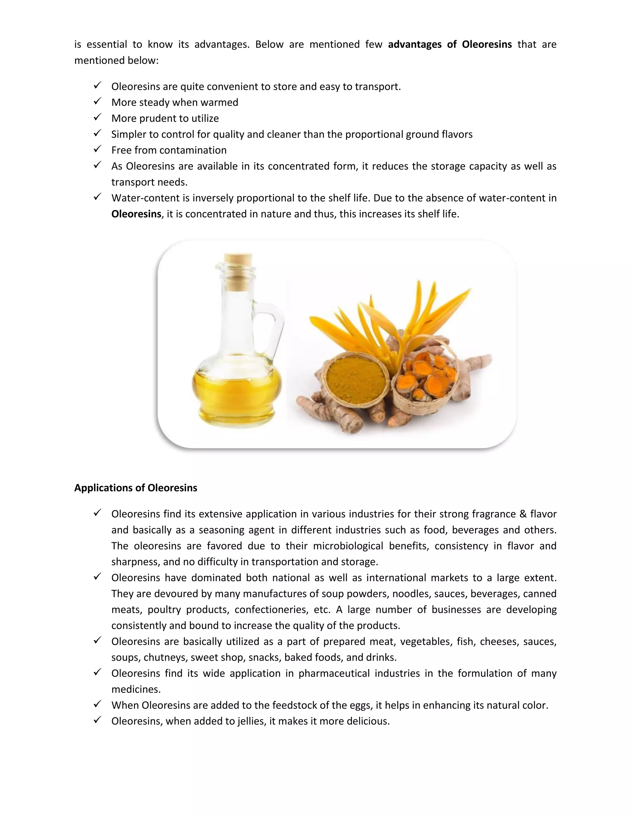 Here’s what oleoresins, the siblings of spice oils, can do for you | PDF
