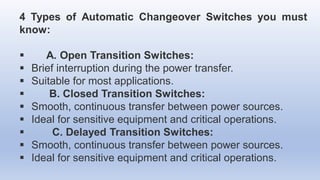 Here’s Why You Can Rely on Automatic Changeover Switches.. | PPT