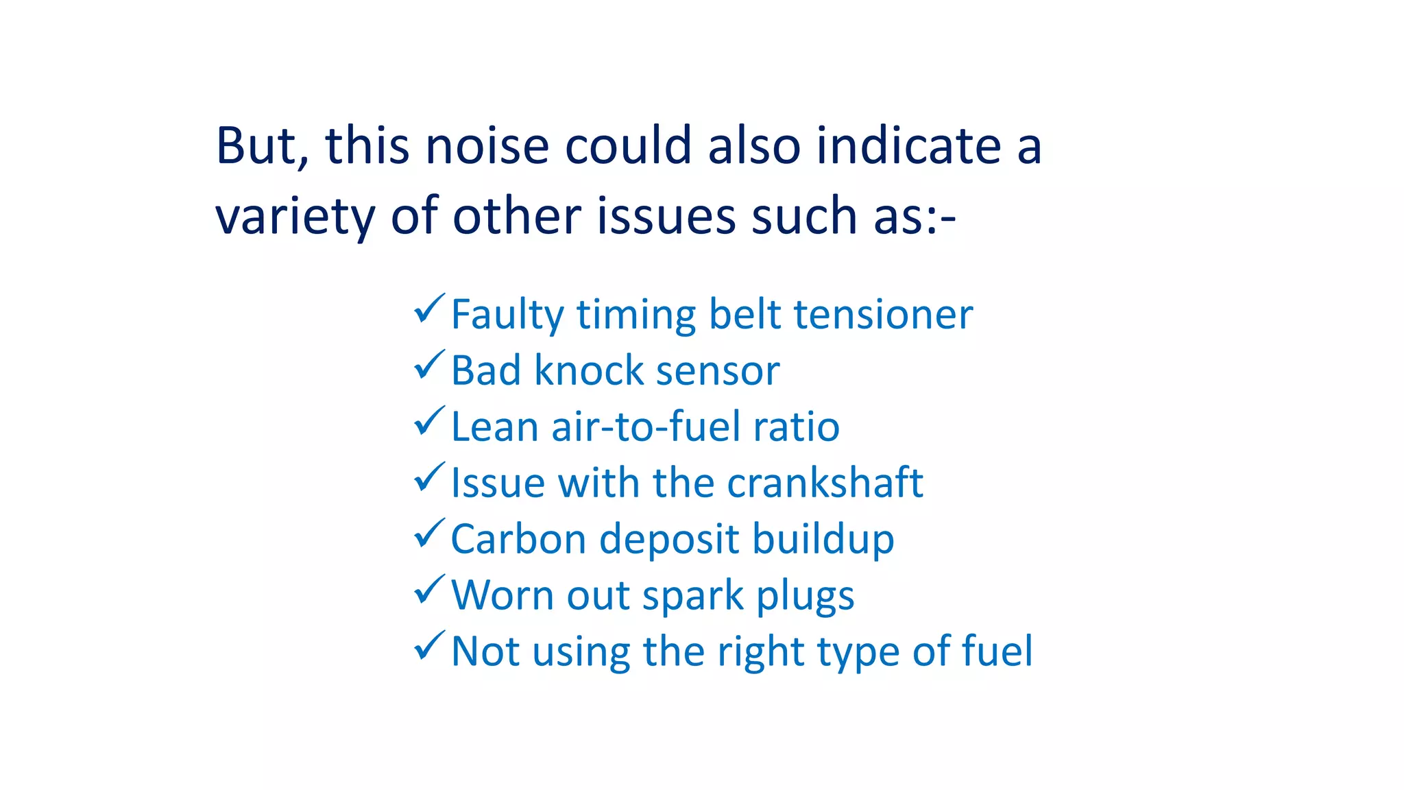 Here's Why Your VW Engine Is Making Funny Noise | PPTX