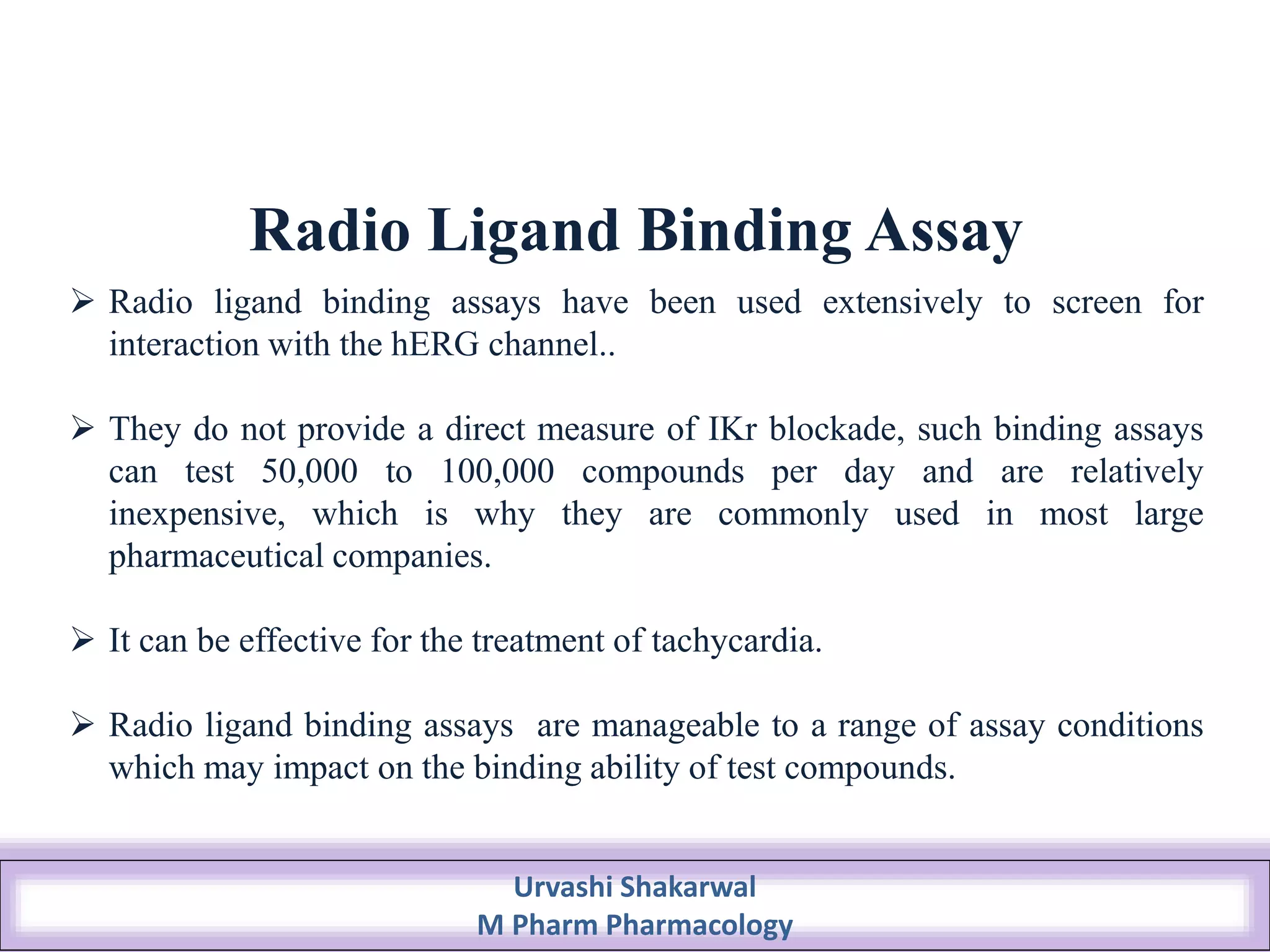 Herg assay,Structure, Various screening methods and Advantages | PPTX
