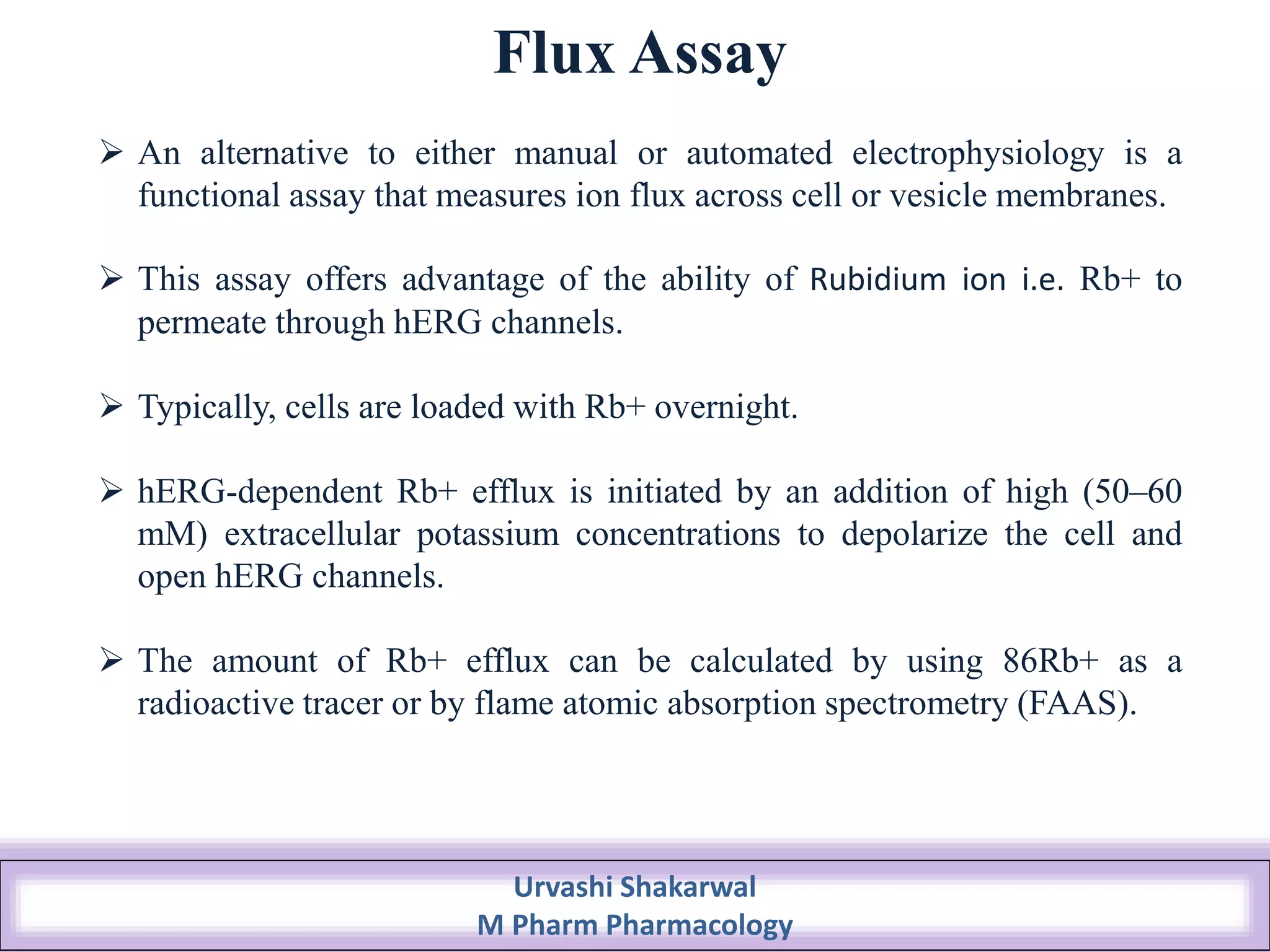 Herg assay,Structure, Various screening methods and Advantages | PPTX