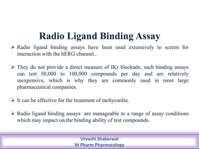 Herg assay,Structure, Various screening methods and Advantages | PPTX