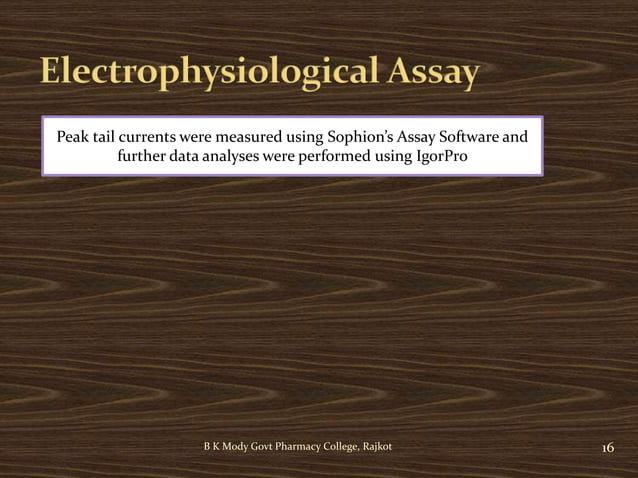 hERG Assay | PPTX | Chemistry | Science