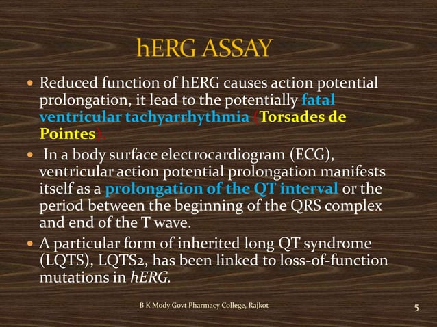 hERG Assay | PPTX | Chemistry | Science